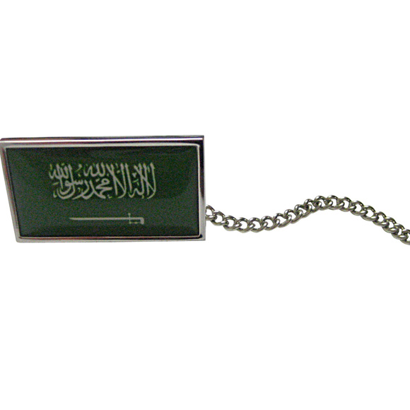 Kiola Designs | Accessories | Thin Bordered Saudi Arabia Flag Tie Tack ...